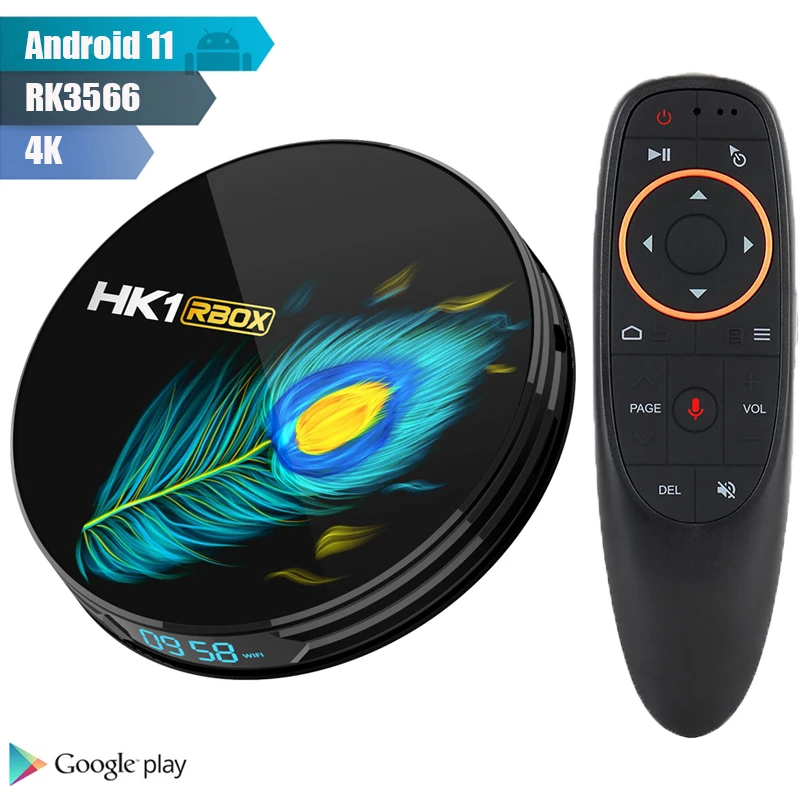 HK1 RBOX R3 Smart TV BOX Android 11 4GB DDR4 4K Dualband WIFI 1080p ...