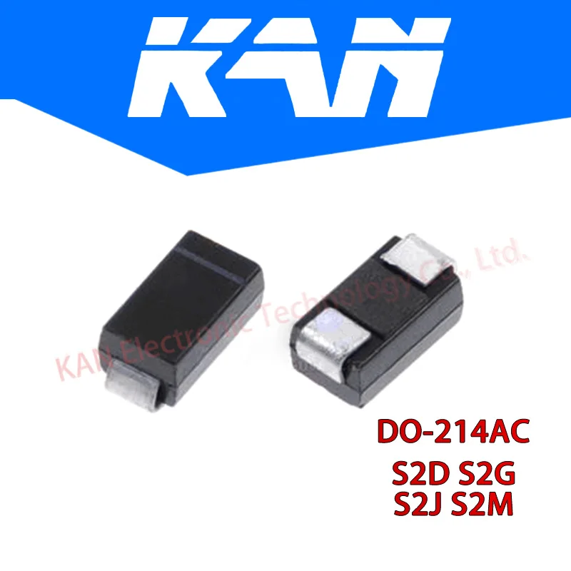 50PCS S2D S2G S2J S2M SMB Patch Rectifier Diode