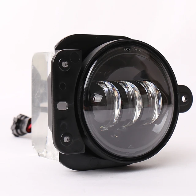 4 Inch Round Led Fog Lights 30W Car Lamp with Mounting Bracket for Jeep ...