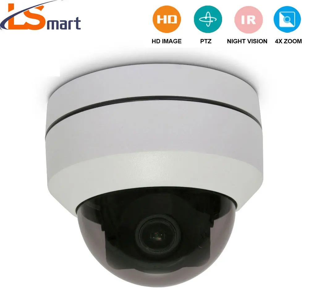 Lsmart mini câmera de segurança domo ahd, ptz, 1080p, área externa ...