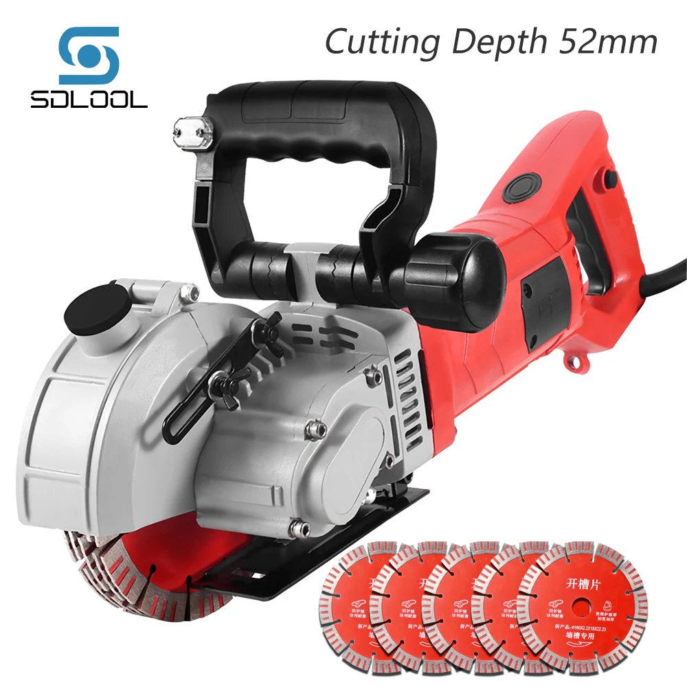 6000W-220V-Groove-Slotting-Machine-Electric-Wall-Chaser-Brick-Wall ...