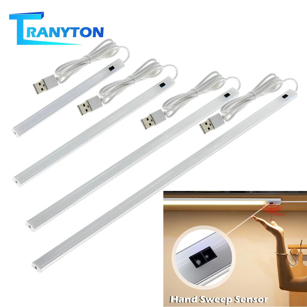 5V-USB-Powered-Smart-LED-Tube-Light-20-50CM-White-Warm-White-Hand-Sweep ...