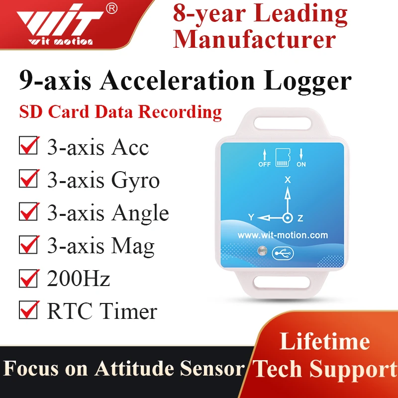 Witmotion Wt901sdcl Ahrs Mpu9250 200hz 9-axis Offline Accelerometer ...