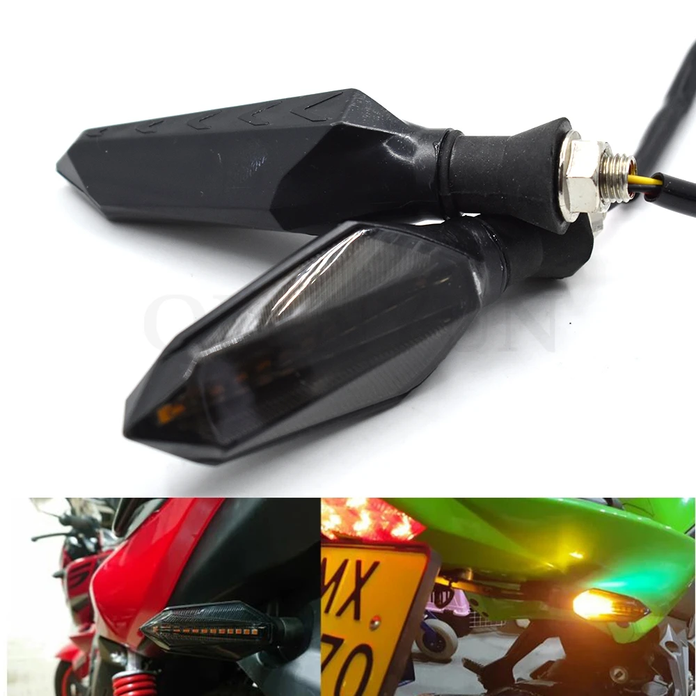 Motorcycle Signal lights 12V LED Turn Signal Flasher Warning lamp for ...