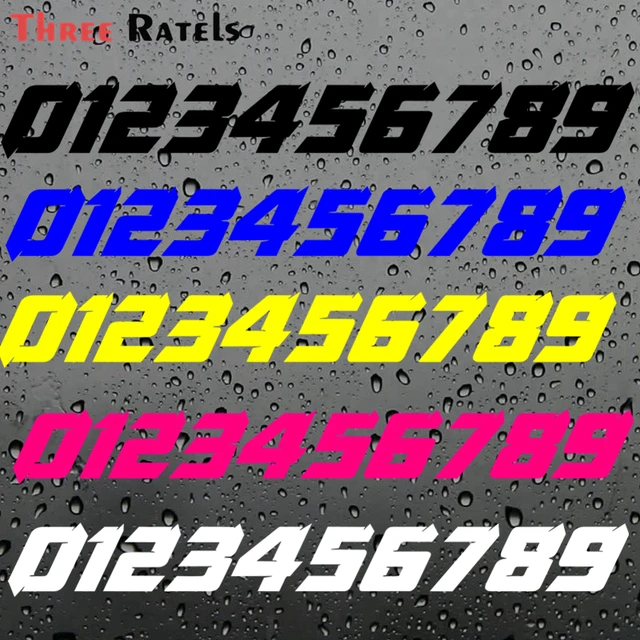 Sticker Design For Motorcycle Numbers