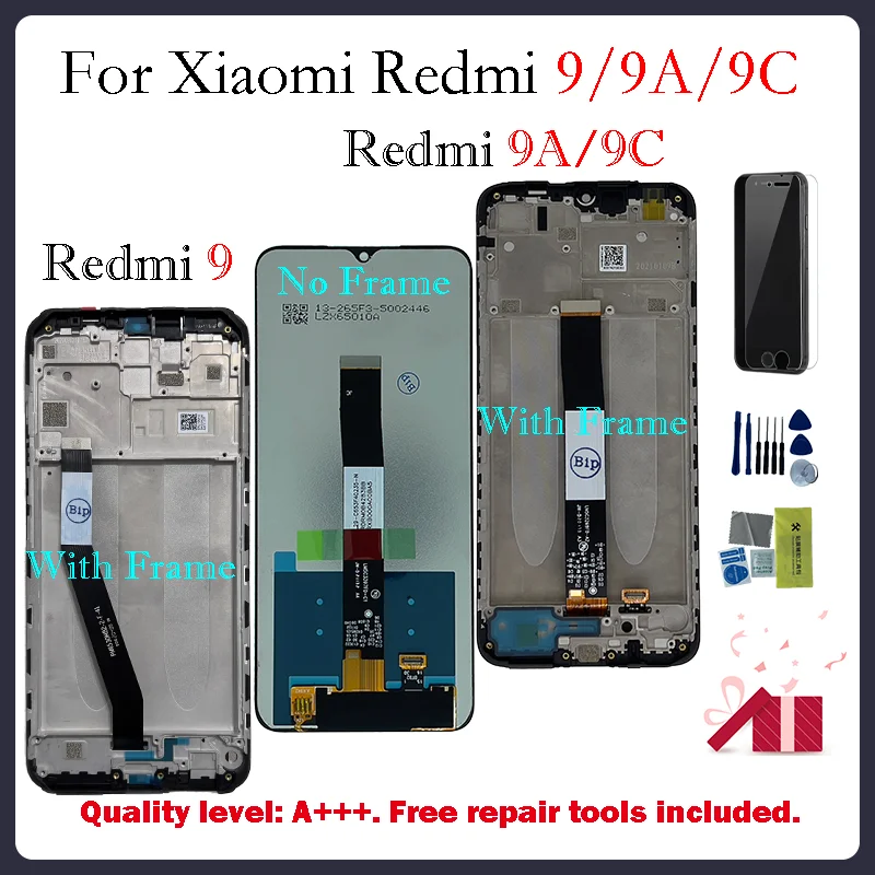 100% Original Lcd For Xiaomi Redmi 9 9a 9c Lcd With Frame Display Touch ...