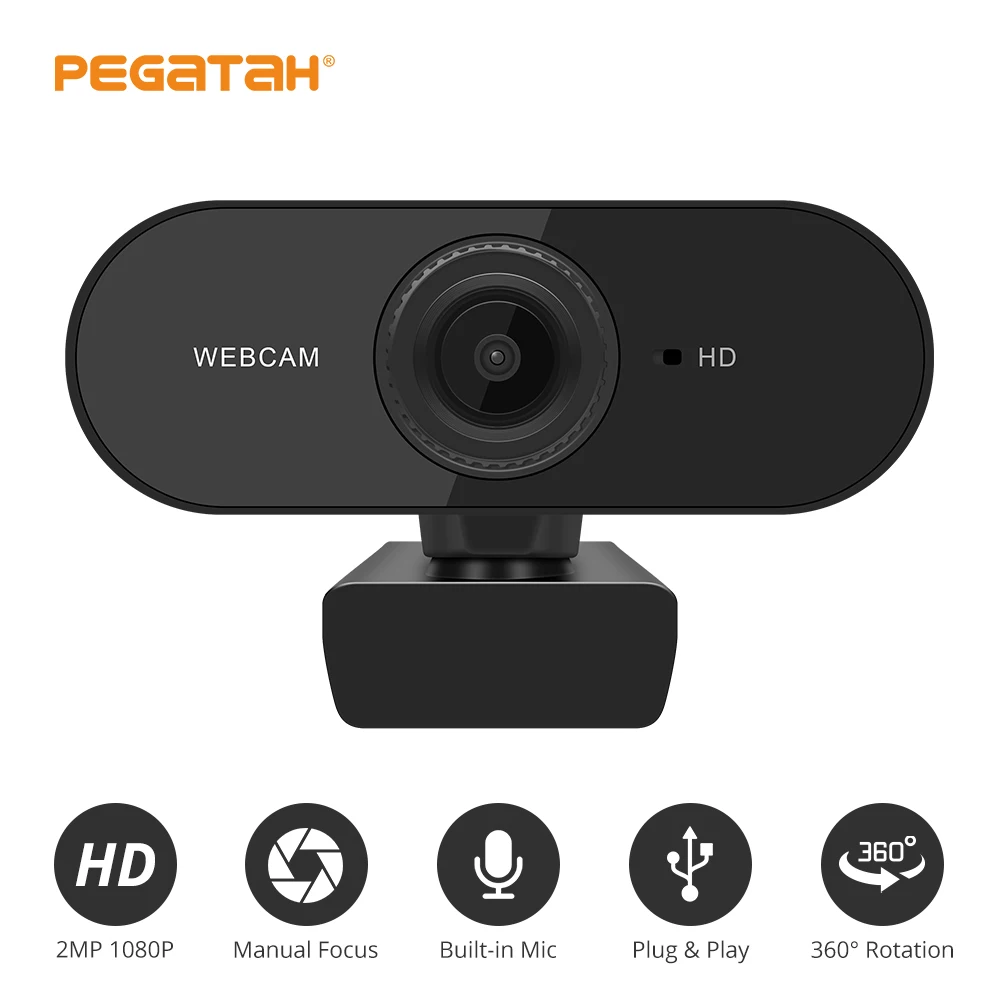 Webcam couleur A1-1080-T Mini caméra Usb avec Microphone, pour prise de ...