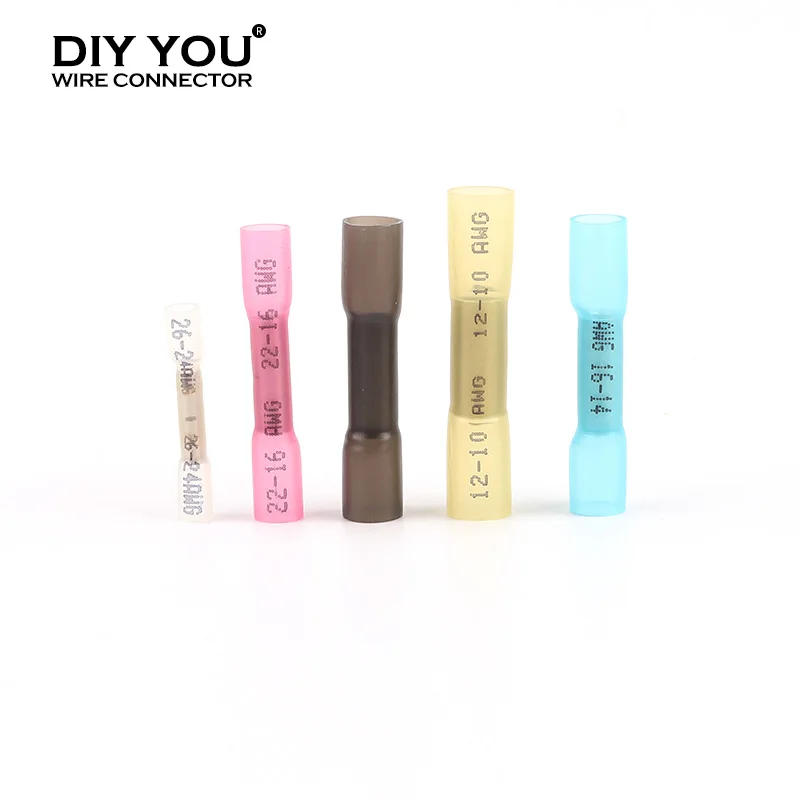 10-30-50PCS-Heat-Shrink-Butt-Wire-Connectors-AWG-24-10-0-3-6-0mm2 ...