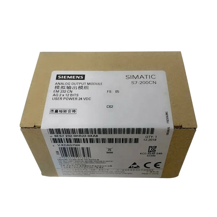SIEMENS EM232 6ES7-232-0HB22-0XA0 ANALOG OUTPUT SIMATIC S7-200 PLC ...