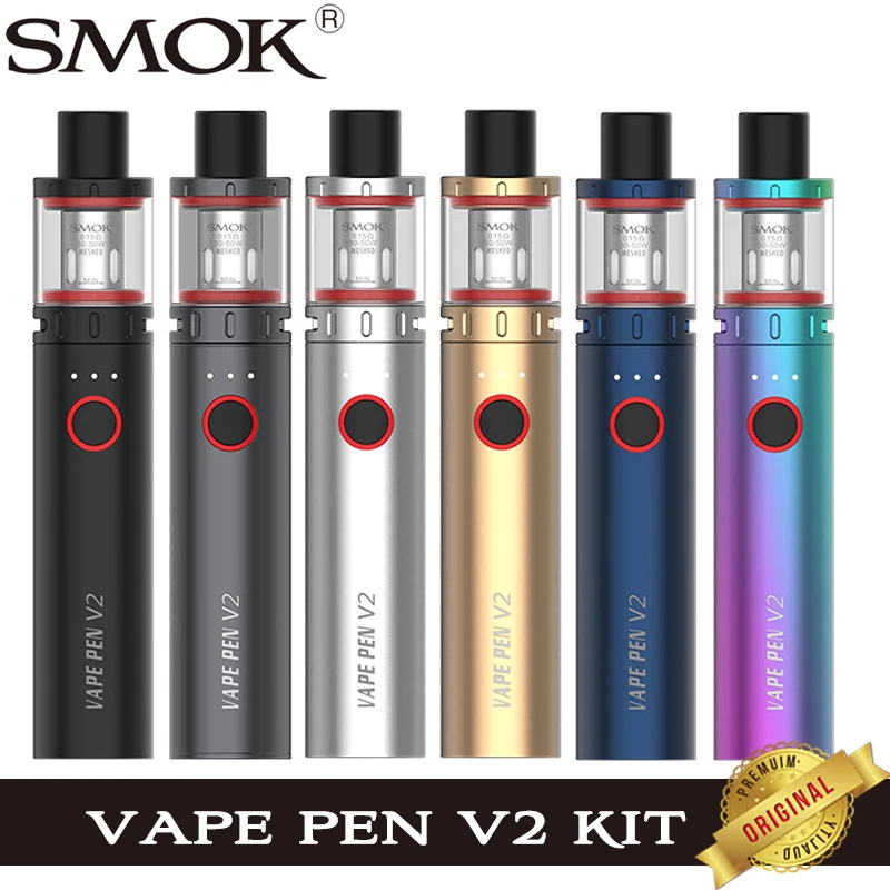 SMOK VAPE PEN V2 Kit 60W 1600mAh Battery 3ml Tank Meshed 0.15ohm Coils ...