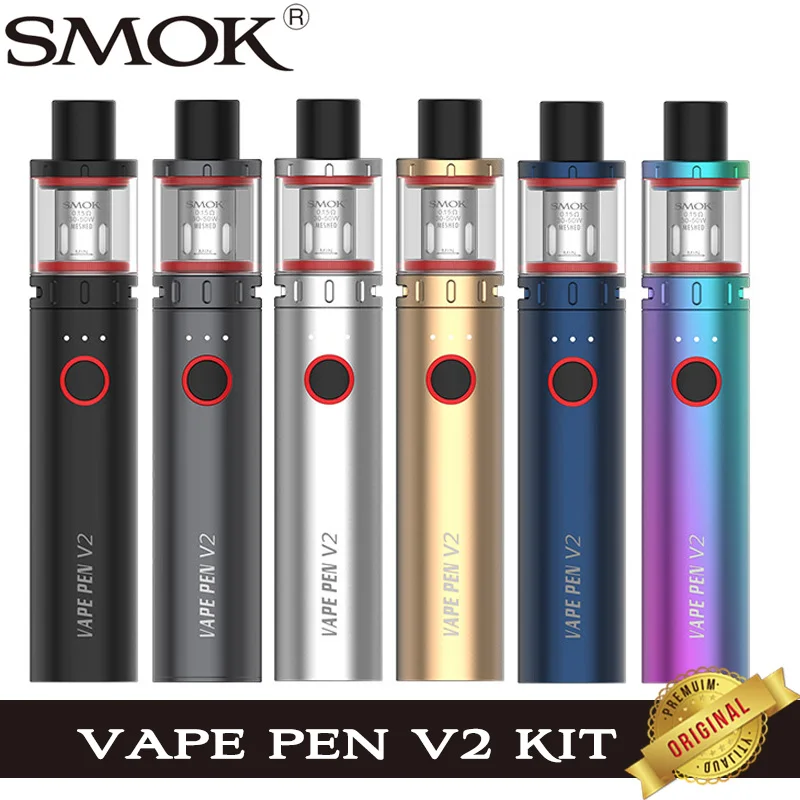 SMOK VAPE STIFT V2 Kit 60W 1600mAh Batterie 3ml Tank Vermaschten 0,15 ...