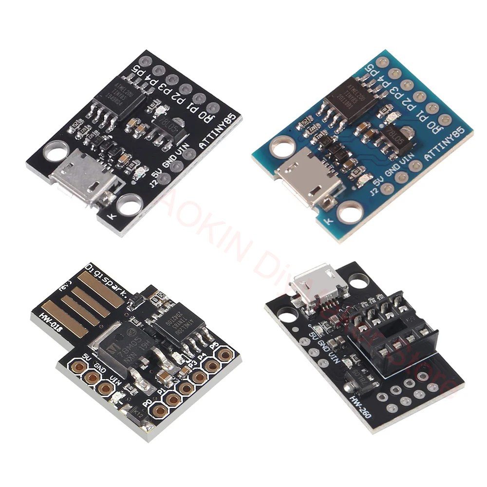 Digispark Kickstarter Black/blue Mini Attiny85 Micro Usb Development ...