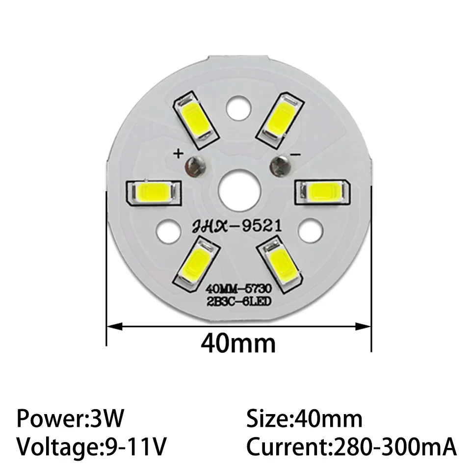 AMPOULE LED,3W 32mm-Warm White--Source de lumière LED PCB SMD5730, 3W ...
