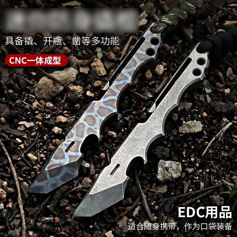 EDC Titanium Alloy Mini Crowbar tools Hand Outdoor Camping ...