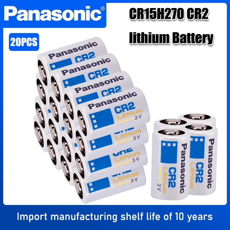 20pc panasonic cr2 dispositivo fotográfico câmera digital led lanterna bateria cr15h270 dlcr2 ...