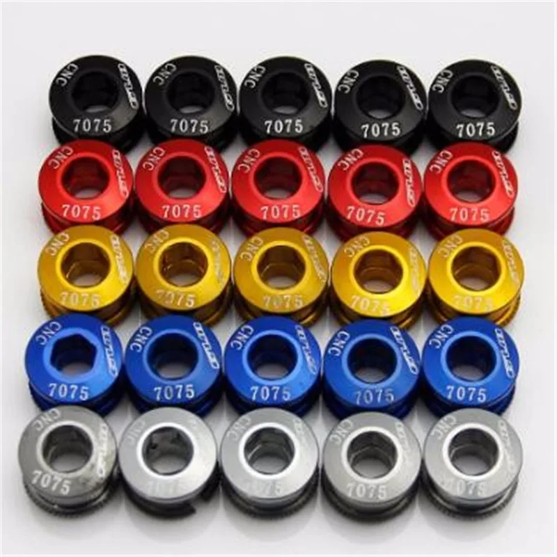 5pcs/Pack Aluminum alloy Bike Tooth Disc Screw GUB Bicycle Crankset ...