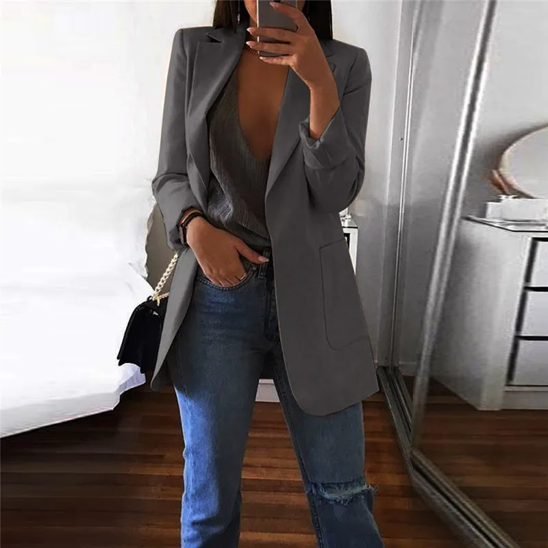 Fino curto terno feminino jaquetas e casacos outono inverno feminino ...