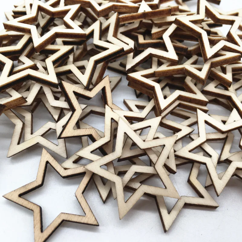 Handmade-Hollow-Stars-Pattern-Decora-o-de-P-scoa-De-Madeira-DIY ...