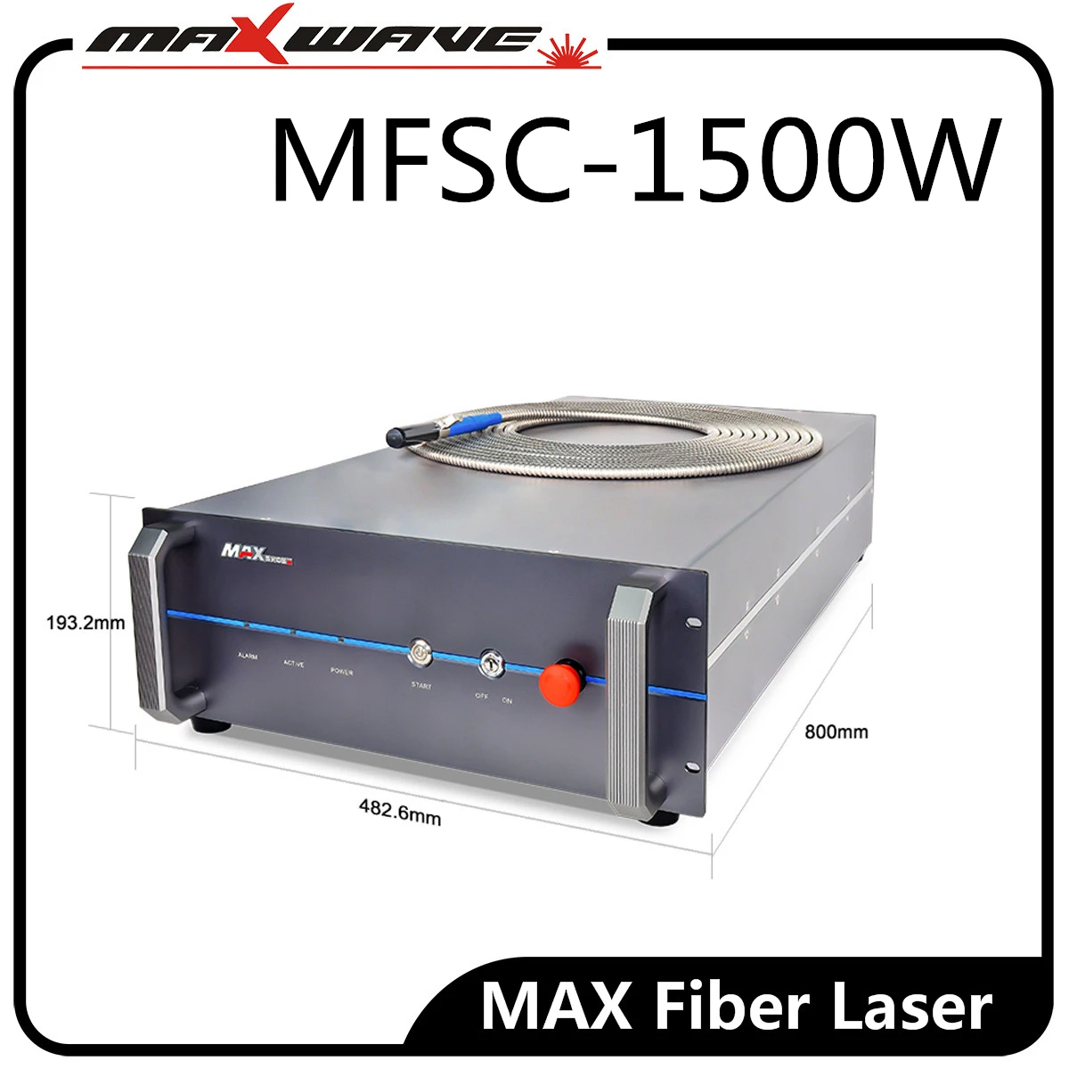 Max 1500w Mfsc-1500 Pulse Fiber Laser Source 1500w Laser Generator ...