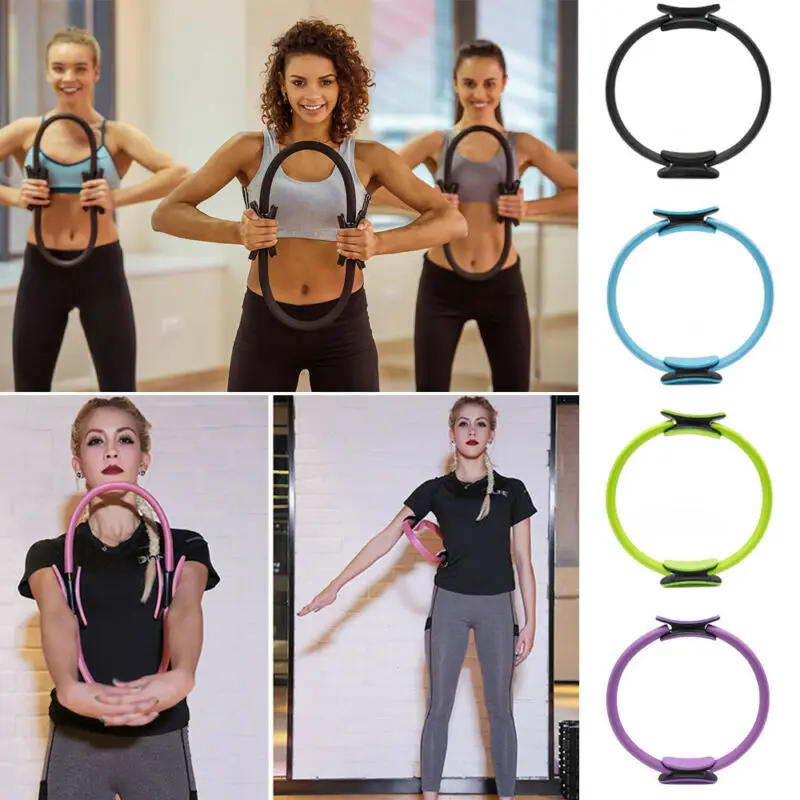 Yoga Circles Pilates Ring Dual Grip Magic Circle Body Exercise Fitness ...