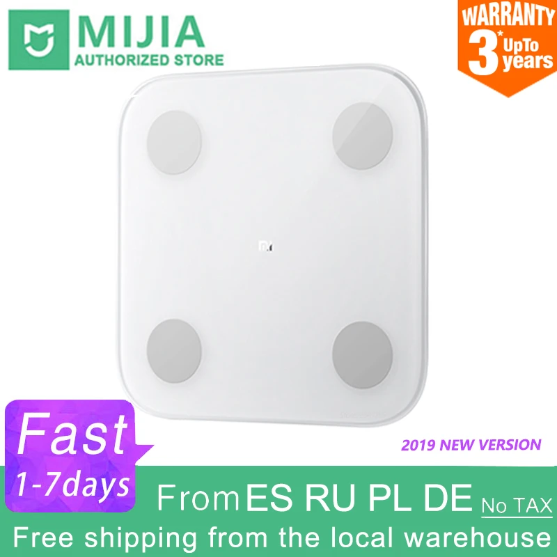 100% Original Xiaomi Mi Mini Smart Body Fat Scales Weight Electronic 2 ...