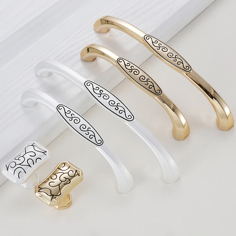 Classic-Gold-Silver-Handle-Nordic-Modern-Luxurious-Handles-Cabinet ...