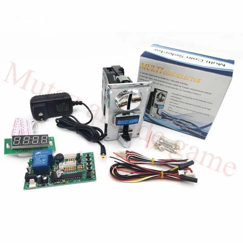 616 Multi Coin Selector With Jy-15b Coin Operated Timer Control Device ...