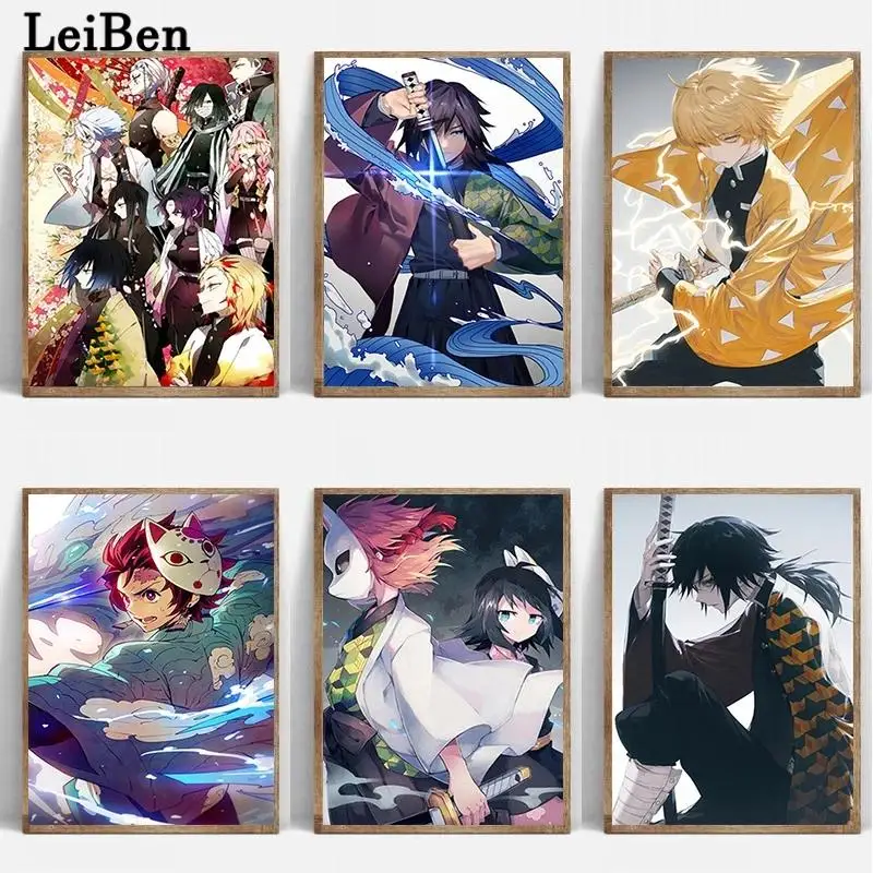 Modern-Demon-Slayer-Kimetsu-No-Yaiba-Japanese-Anime-Manga-Canvas ...