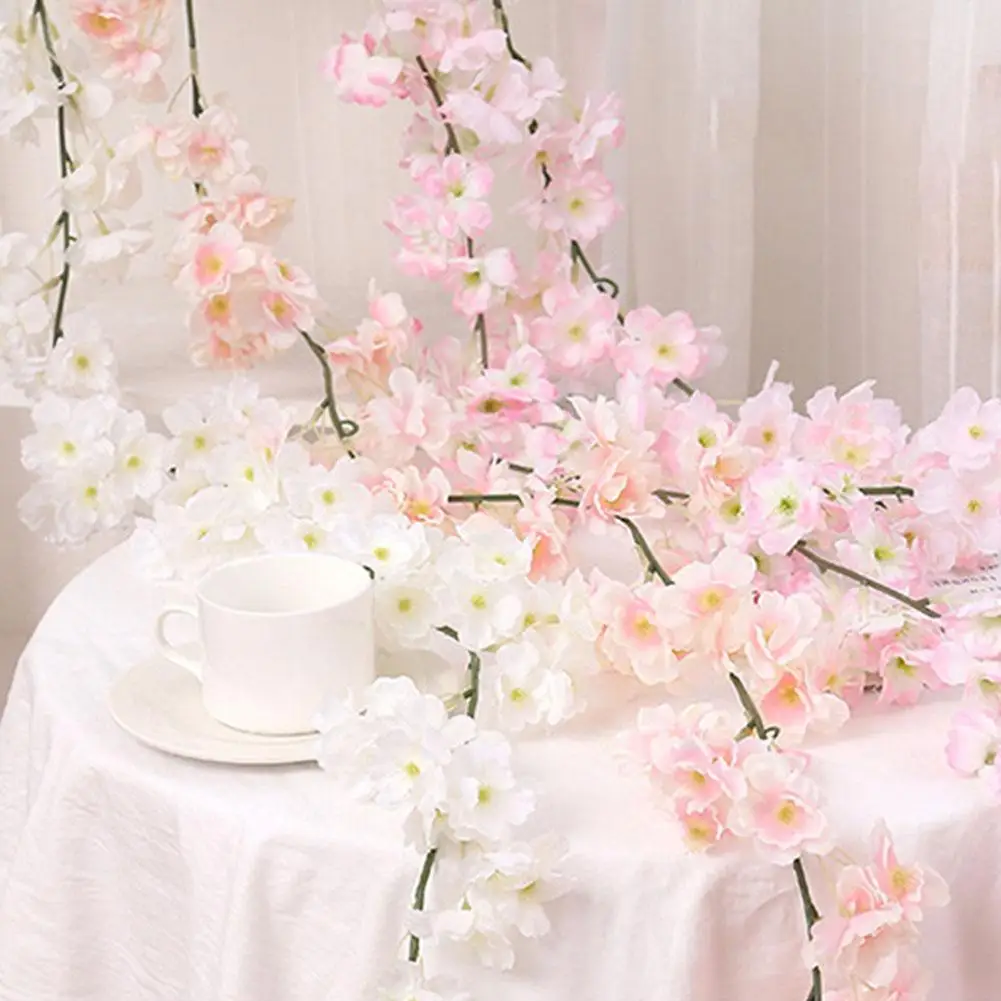180CM-artificial-Cherry-blossom-vine-silk-flowers-Sakura-for-party ...