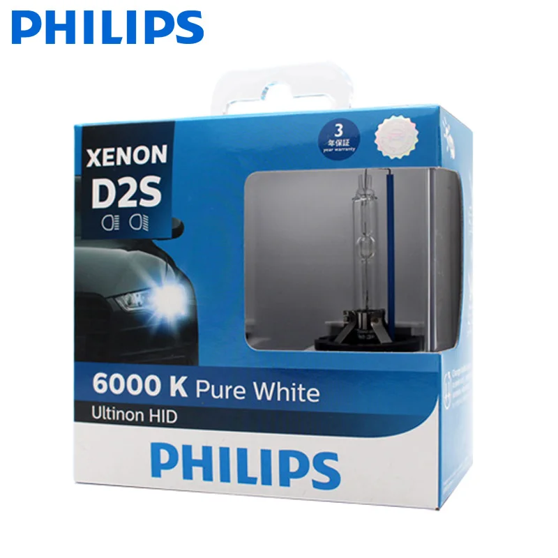 PHILIPS D2S 6000K 35W ULTINON HID COOL BLUE XENON WHITE - 티몬