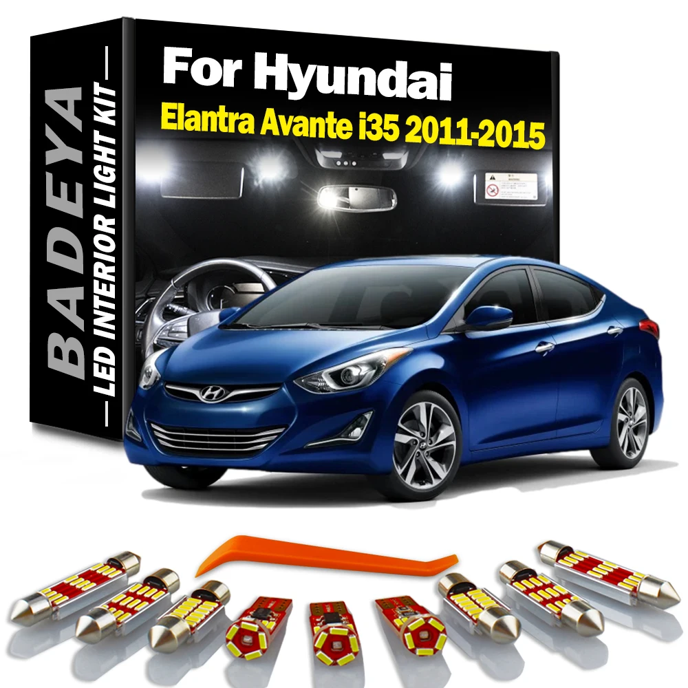 BADEYA-10Pcs-Canbus-LED-Interior-Dome-Map-Reading-Light-Kit-For-Hyundai ...
