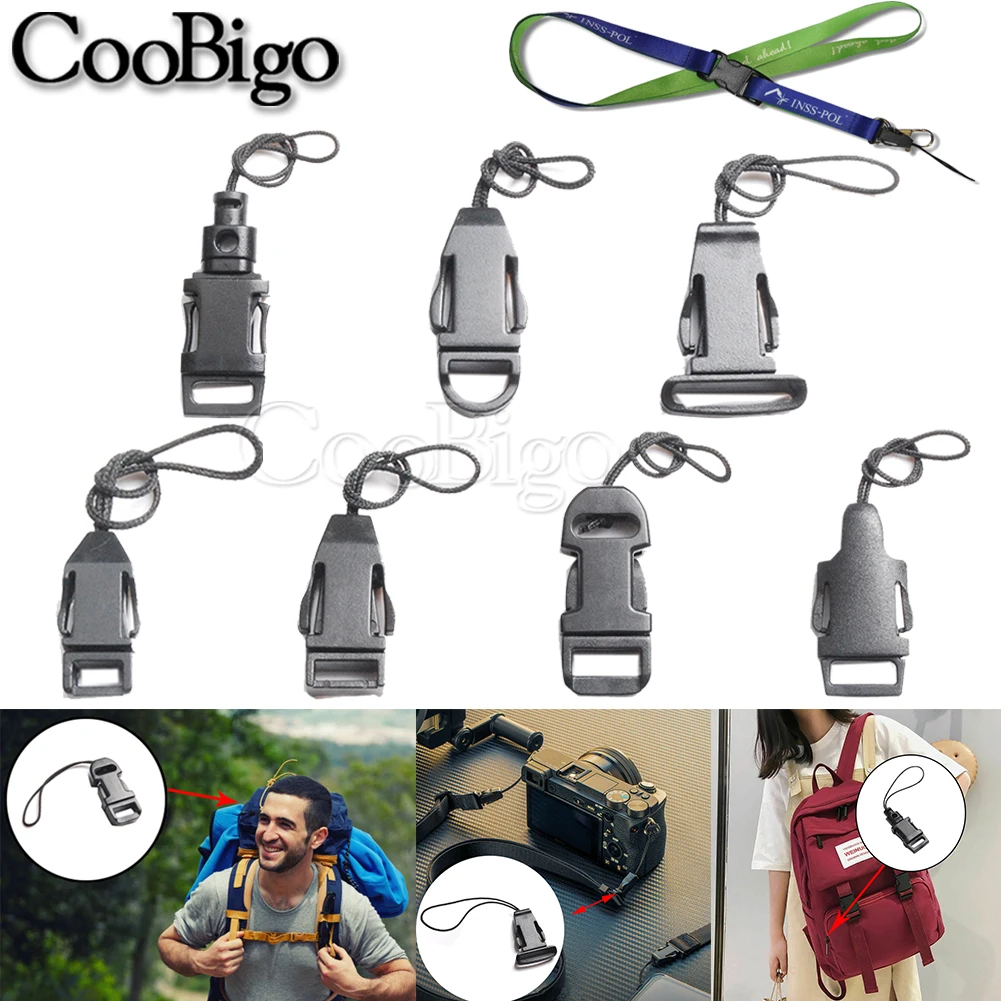 10pcs Detachable Buckle Plastic Black For Lanyard Worker Tag Id Card ...