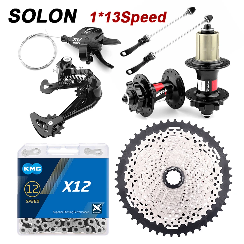 Ltwoo 13 Speed Groupset 13V Shifter Lever Rear Derailleur 13S SOLON 32H ...