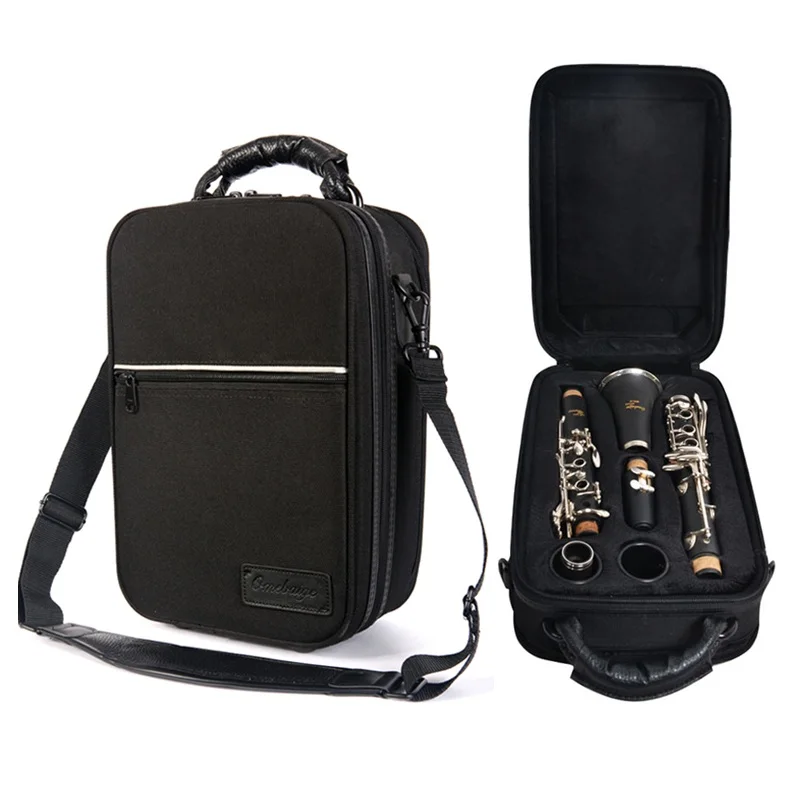 Double Shoulders bB Clarinet Box Clarinet Bag Shoulder Black Clarinet ...