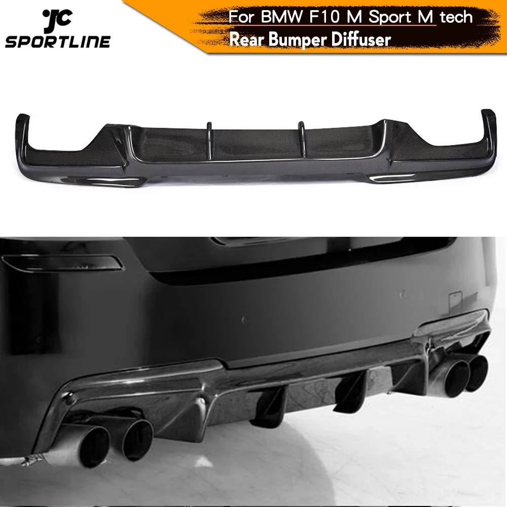 Carbon Fiber / FRP Rear Bumper Diffuser Lip Spoiler for BMW 525i 528i 5 ...