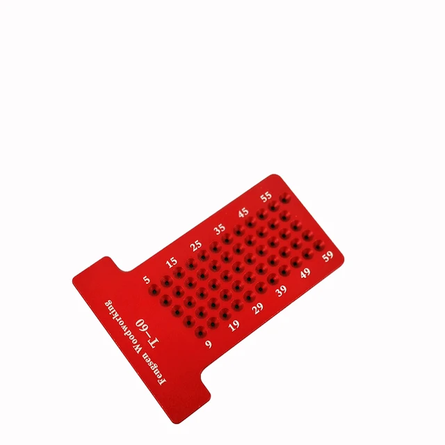 Woodworking Scribe 400mm T-type Square Ruler Hole Scribing ruler ...