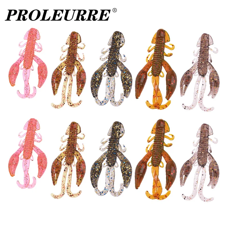 5Pcs-Silicone-Soft-Bait-Worm-Lobster-Fishing-Lure-2g-50mm-Shrimp ...