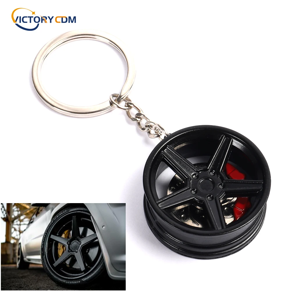 Car-Wheel-Turbo-Keychain-Key-Ring-With-Brake-Discs-Car-Tire-Wheel ...