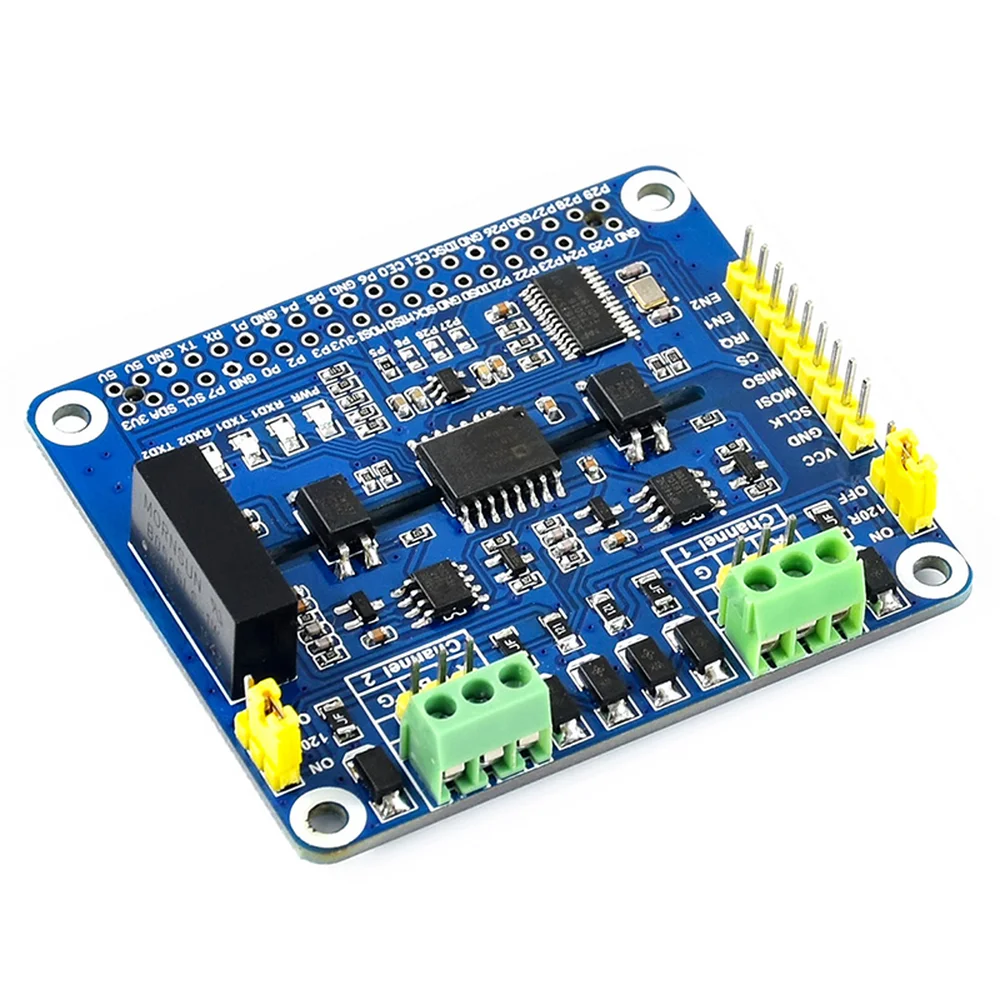 Raspberry Pi 2 Channel Isolated RS485 Expansion Board for RPI Extension ...