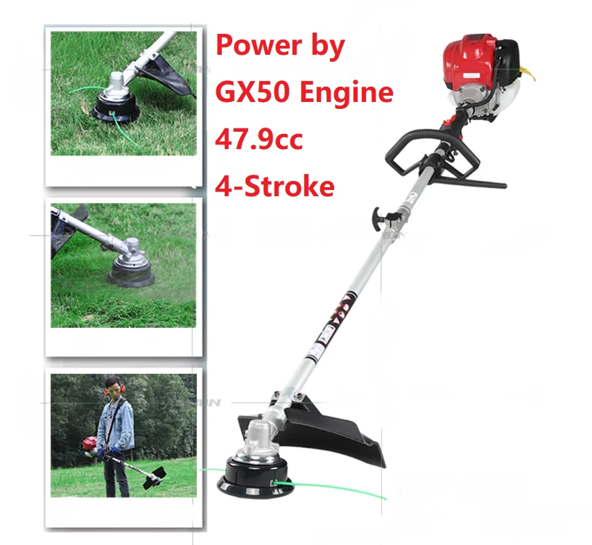 2021 New Engine 2 in 1 Grass Cutter 4 stroke GX50 47.9CC Brush cutter ...