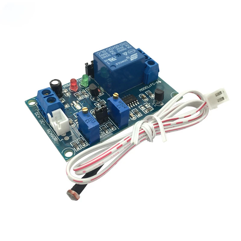 Photosensitive Resistor Sensor Relay Module Light Controlled Delay ...