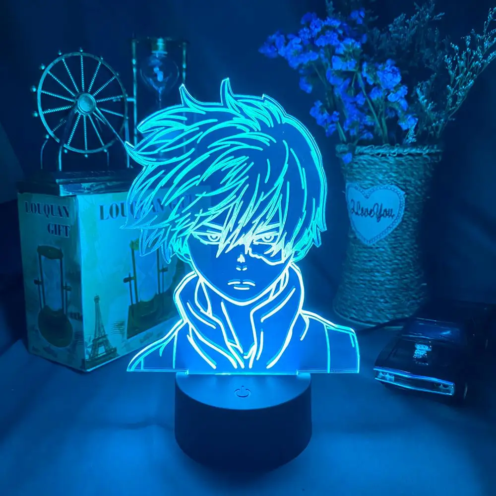 Home & Living Lamps Lighting MY HERO ACADEMIA Shoto Todoroki 3D led ...