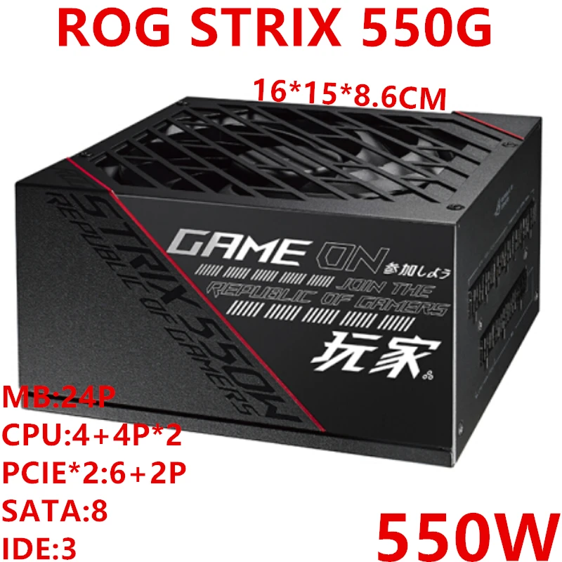 Original PSU For Asus Full Modular 80plus Gold 550W Switching Power ...