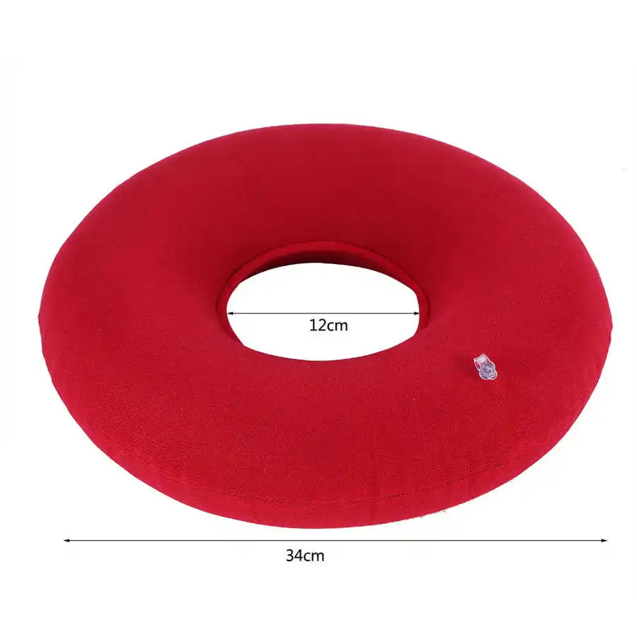 Inflatable Round Chair Seat Pad Hip Support Hemorrhoid Sciatic Nerve ...