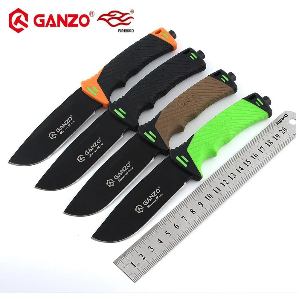 G8012 58-60hrc Ganzo Firebird F8012 7cr17mov Blade Abs Handle Fixed ...