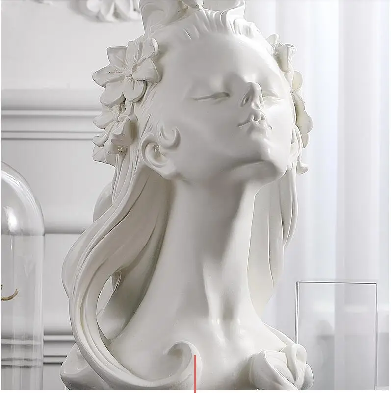 Exotic Half Body Woman Sculpture - Daedalus Designs