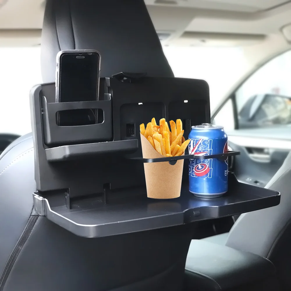Car Backseat Table Dining Drink Cup Holder Folding Food Tray Automobile ...