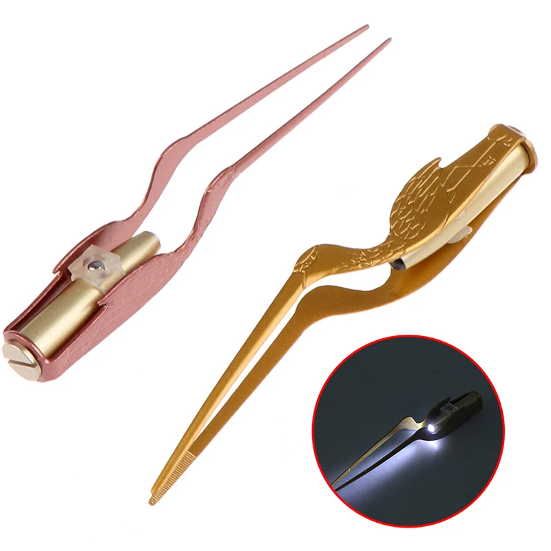 1Pcs LED Light Ear-Pick Tweezer Ear Cleaning Earwax Remover Ear Picks ...