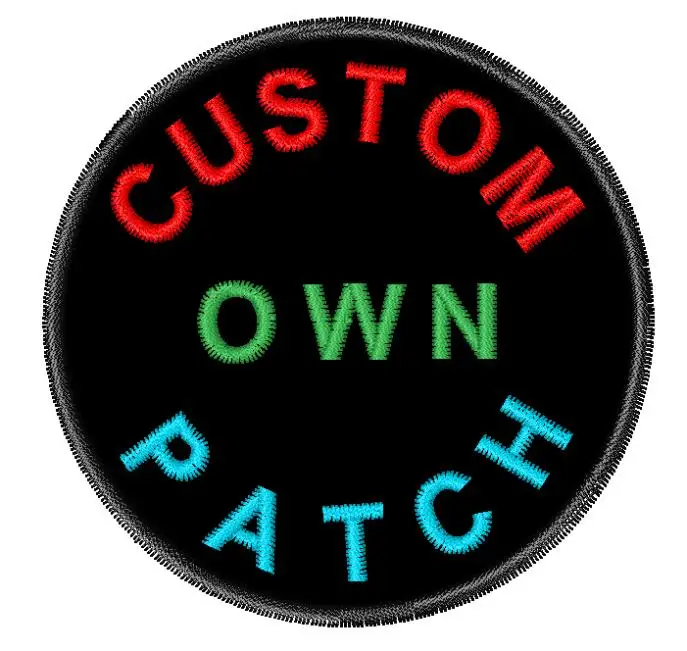 Custom Embroidery patch for clothing iron on patch Hook and Loop ...