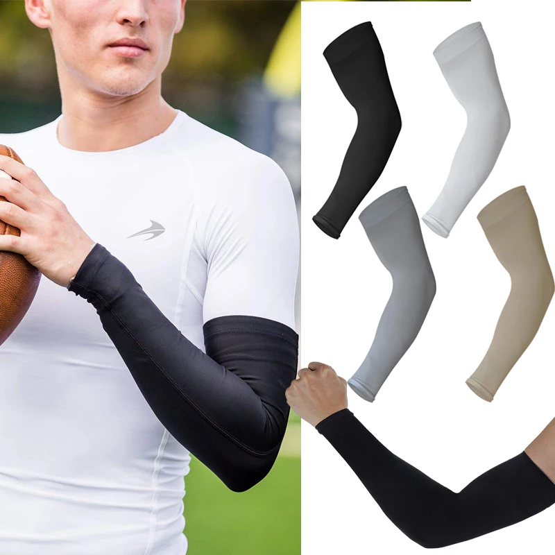 1/2/4pairs Unisex Cooling Arm Sleeves Cover Cycling Running Uv Sun ...